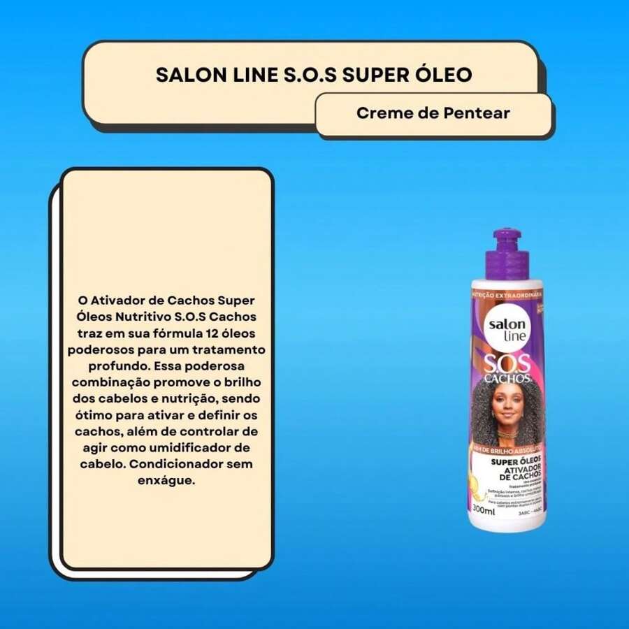 Salon Line SOS Cachos Super Oils Curl Activator 300ml | Mode de Mujer ...