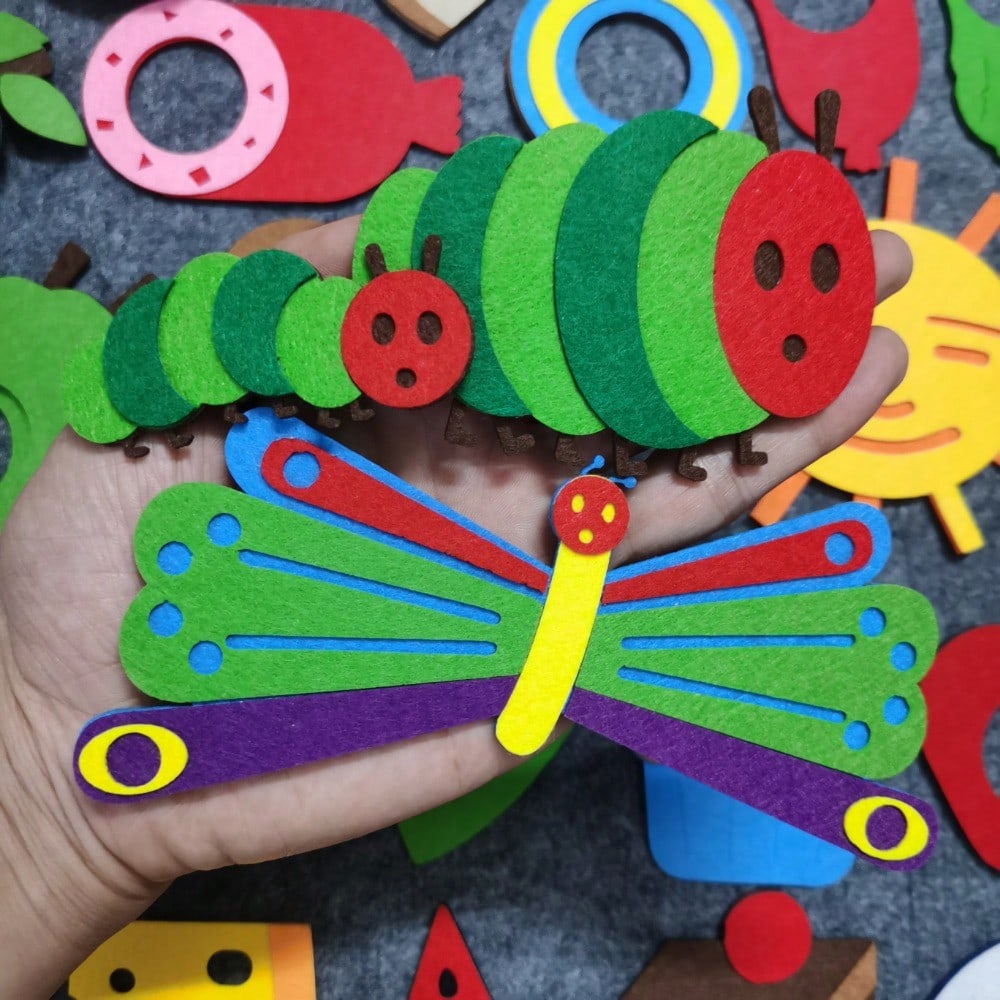 1 Set Caterpillar Themed Educational Kit, Mini Size In Pouch Packaging ...