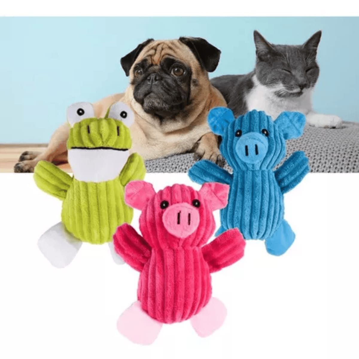 Brinquedo De Pelúcia Dogs.Era Para Cães Gatos Com Som Mordedor 22 Cm ...
