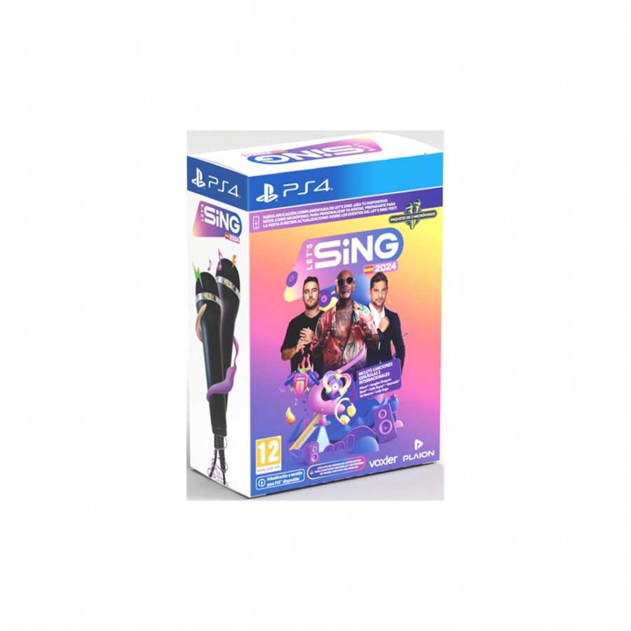 Sony لعبة LetS Sing 2024 + 2 Microphones لجهاز Sony PlayStation 4، PS4 ...