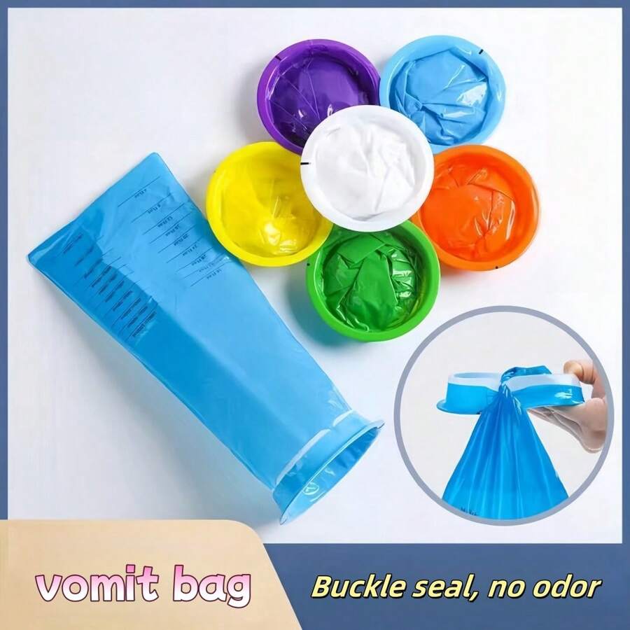 [Hospital-Grade Leakproof]15 Pack Motion Sickness Bags - Anti-Vomit ...