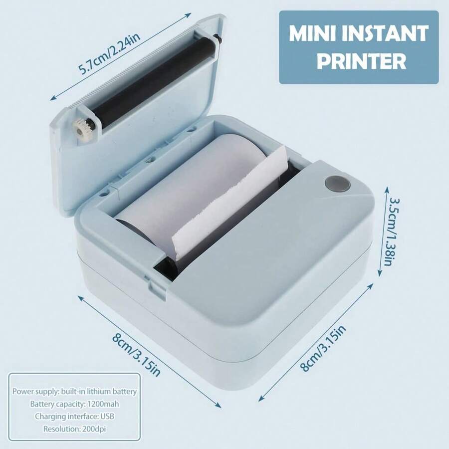 Mini Label Printer, Portable Sticker Printer Efficiently And Quickly ...