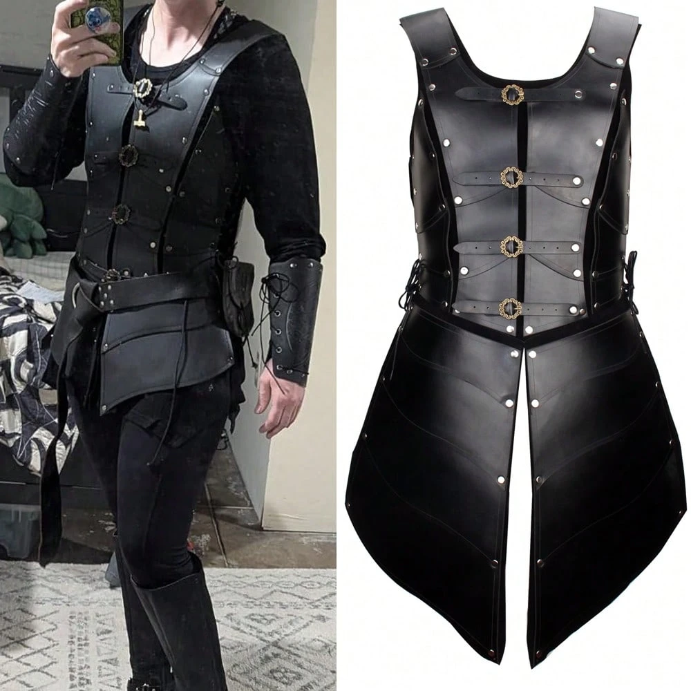 Deluxe Medieval Chest Armor Viking Warrior Adjustable Leather Armor ...