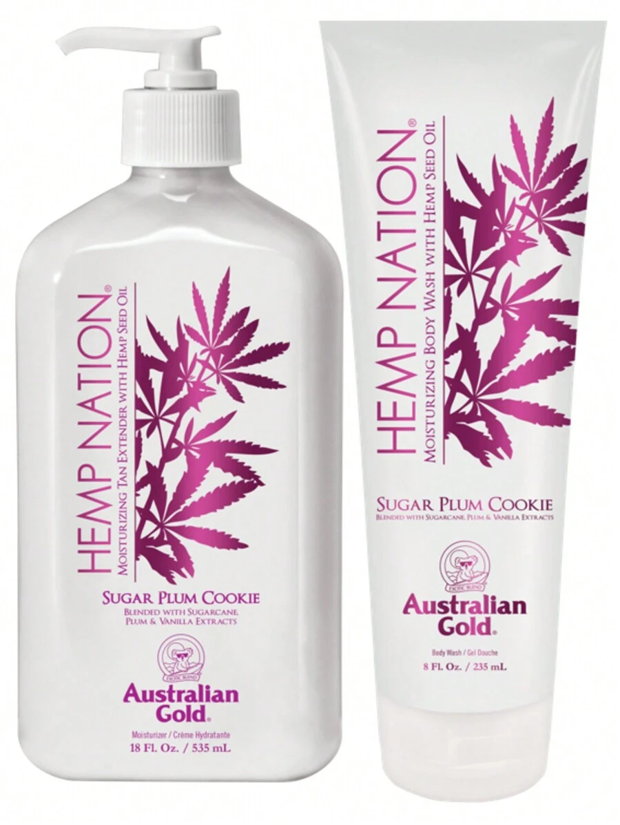 HempNation Sugar Plum Cookie Tan Extender Lotion And Body Wash 2 Piece ...