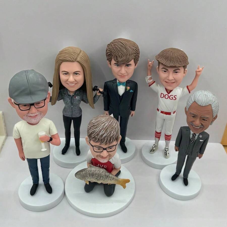 Custom Bobble Head Clay Sculpture, Personalized And Handmade, Realistic ...