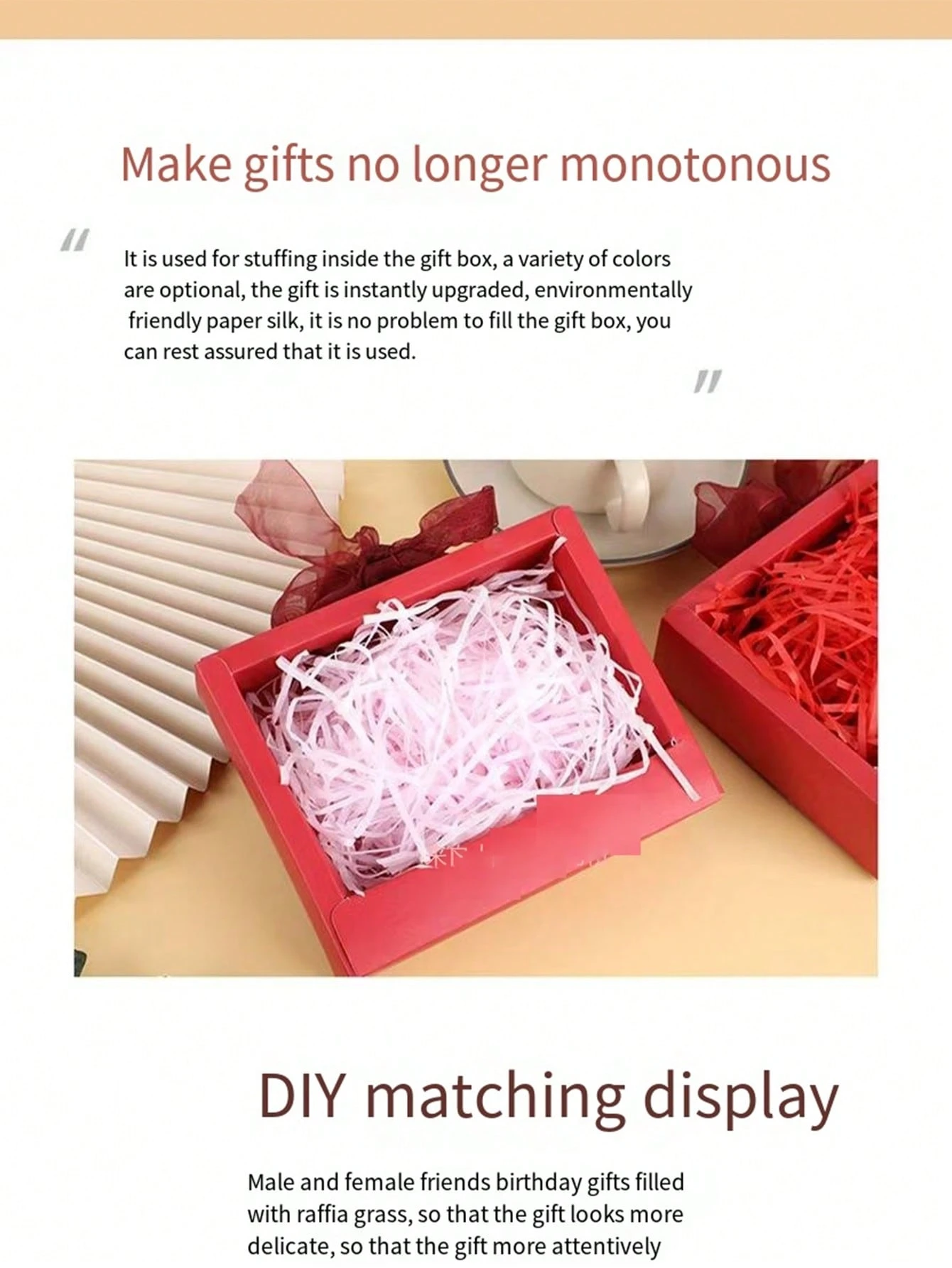 100g/ Package 1 Raffia Filler Manufacturers Wholesale Gift Boxes ...