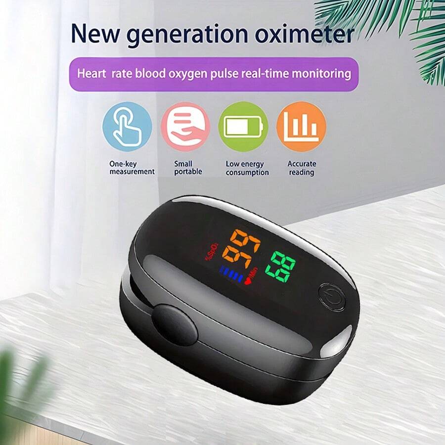 Portable Finger Clip Heart Rate Meter Measure Fingertip Oximetry PI ...