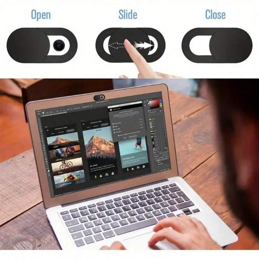5pcs Or 10pcs 0.03 Inch Ultra-Thin Camera Cover Slide For Laptop ...