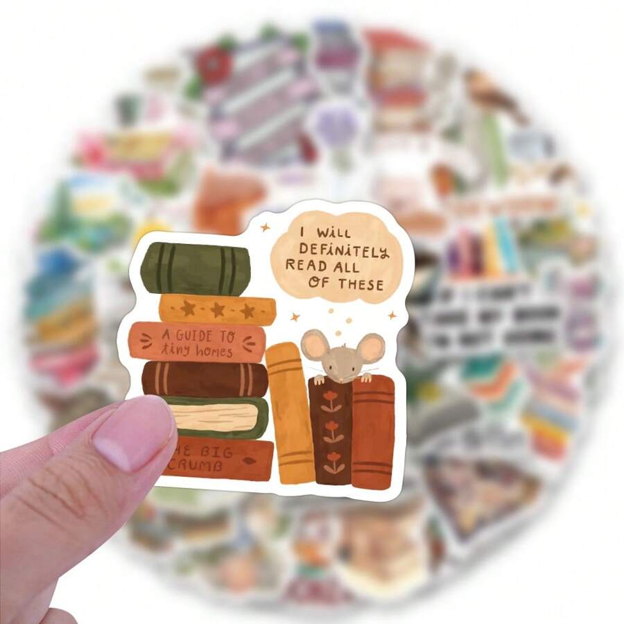 60 PCS Book Stickers, Bookish Stickers, Reading Stickers Vinyl ...