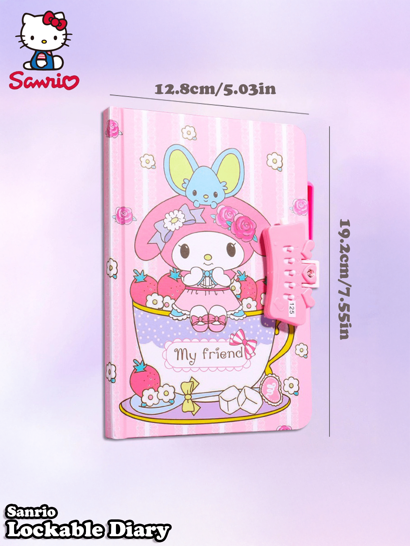Sanrio Sanrio Lockable Diary - Cute And Colorful Diaries With Unique ...