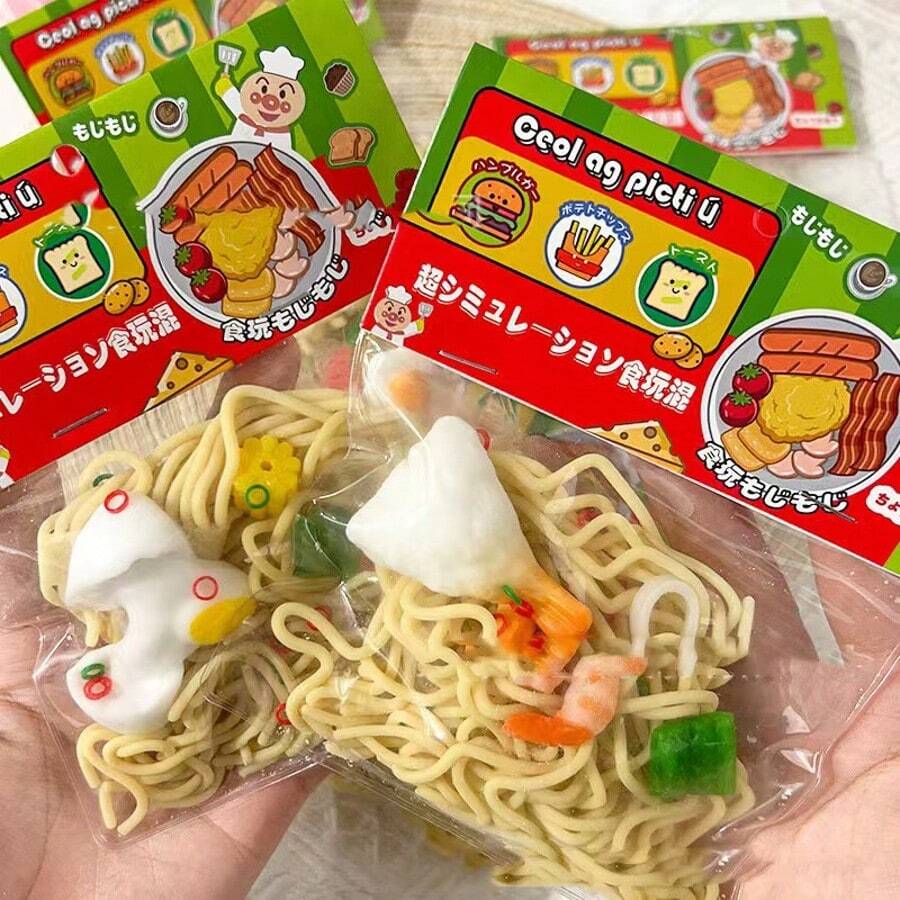 Realistic Ramen Squeeze Toy, Instant Noodle Food Pretend Play Handmade ...