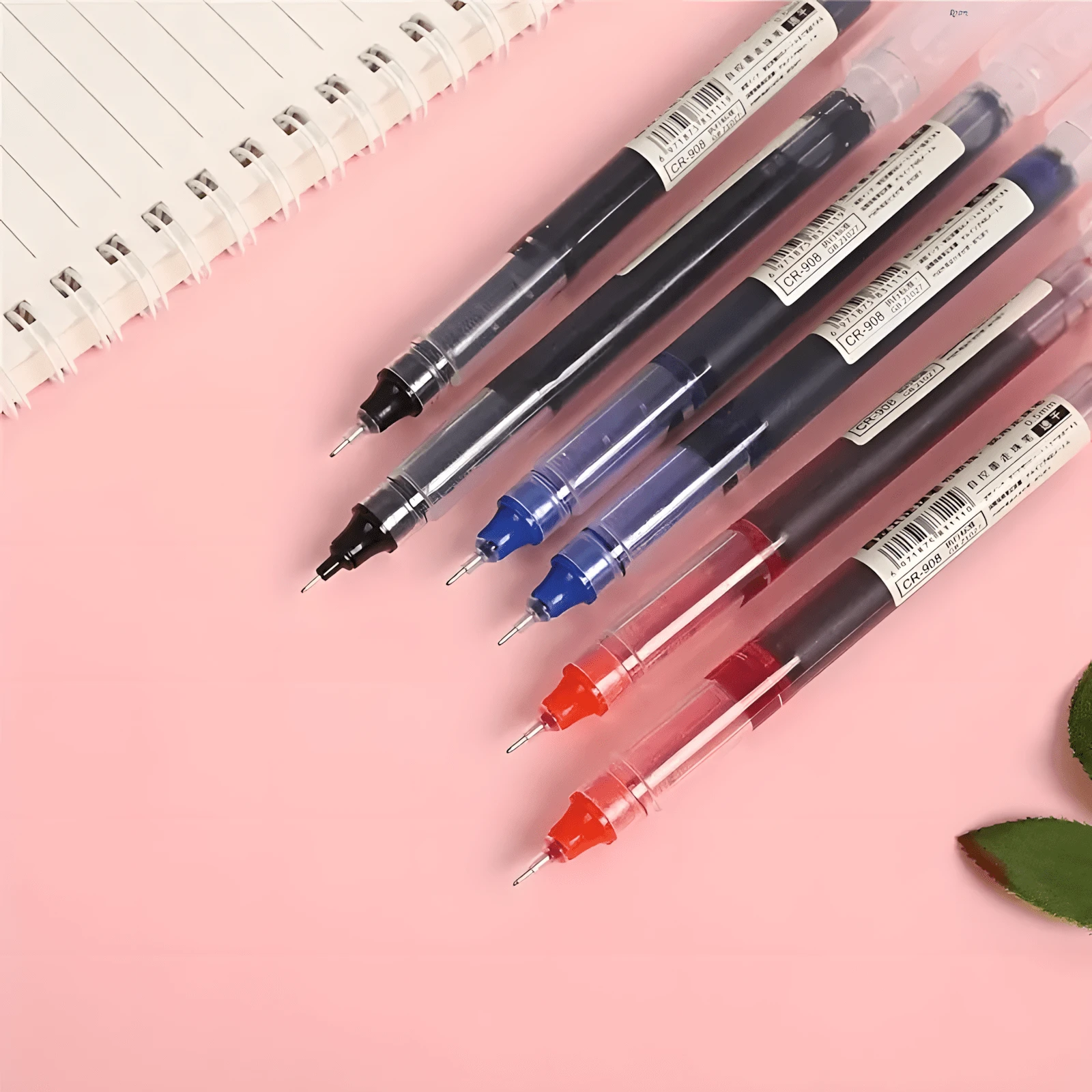 10pcs/15pcs Quick-Drying Gel Ink Rollerball Pens,0.5mm, Black/Blue/Red ...