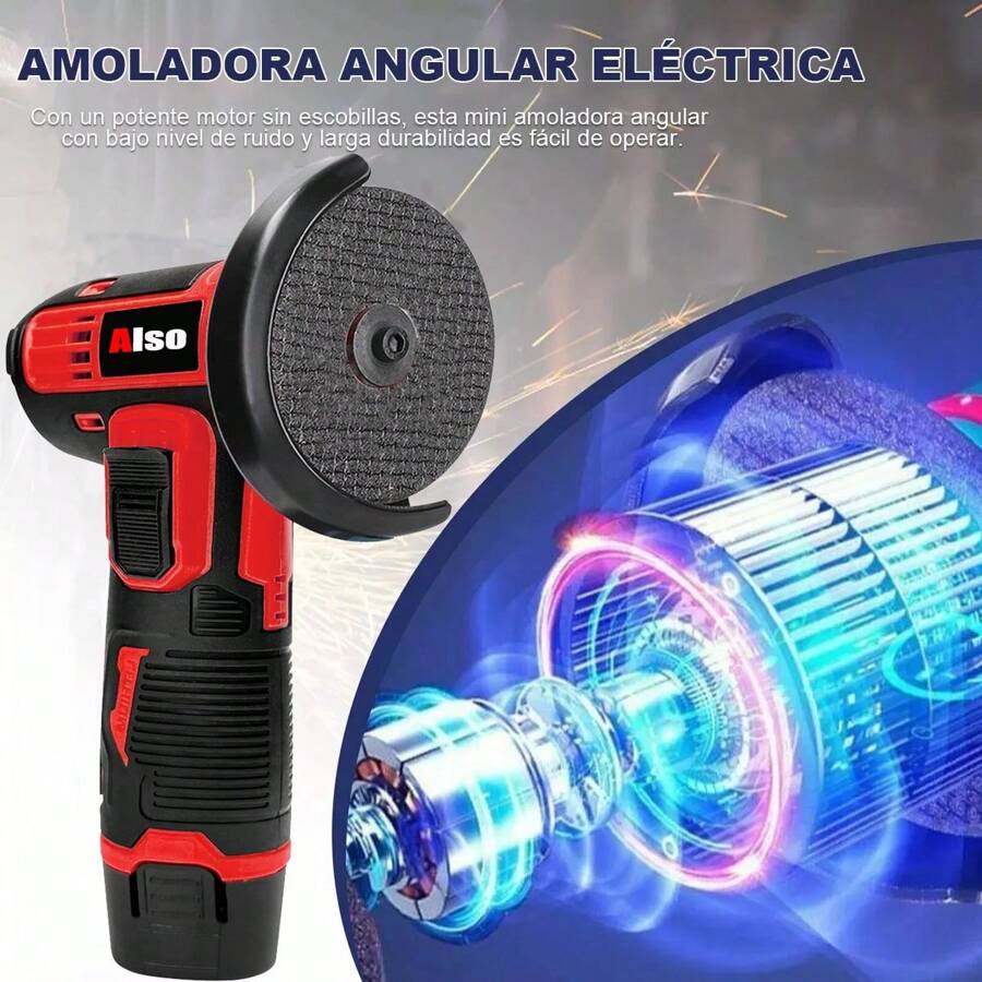 Mini Cordless Angle Grinder 12v 75mm 2 Batteries | SHEIN Brasil