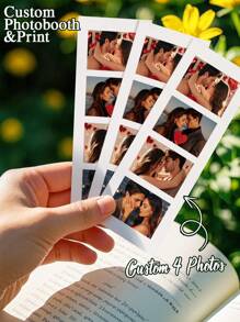 1pc/3pcs Custom Photo Strip, Personalized Photo Booth Strip, Movie ...