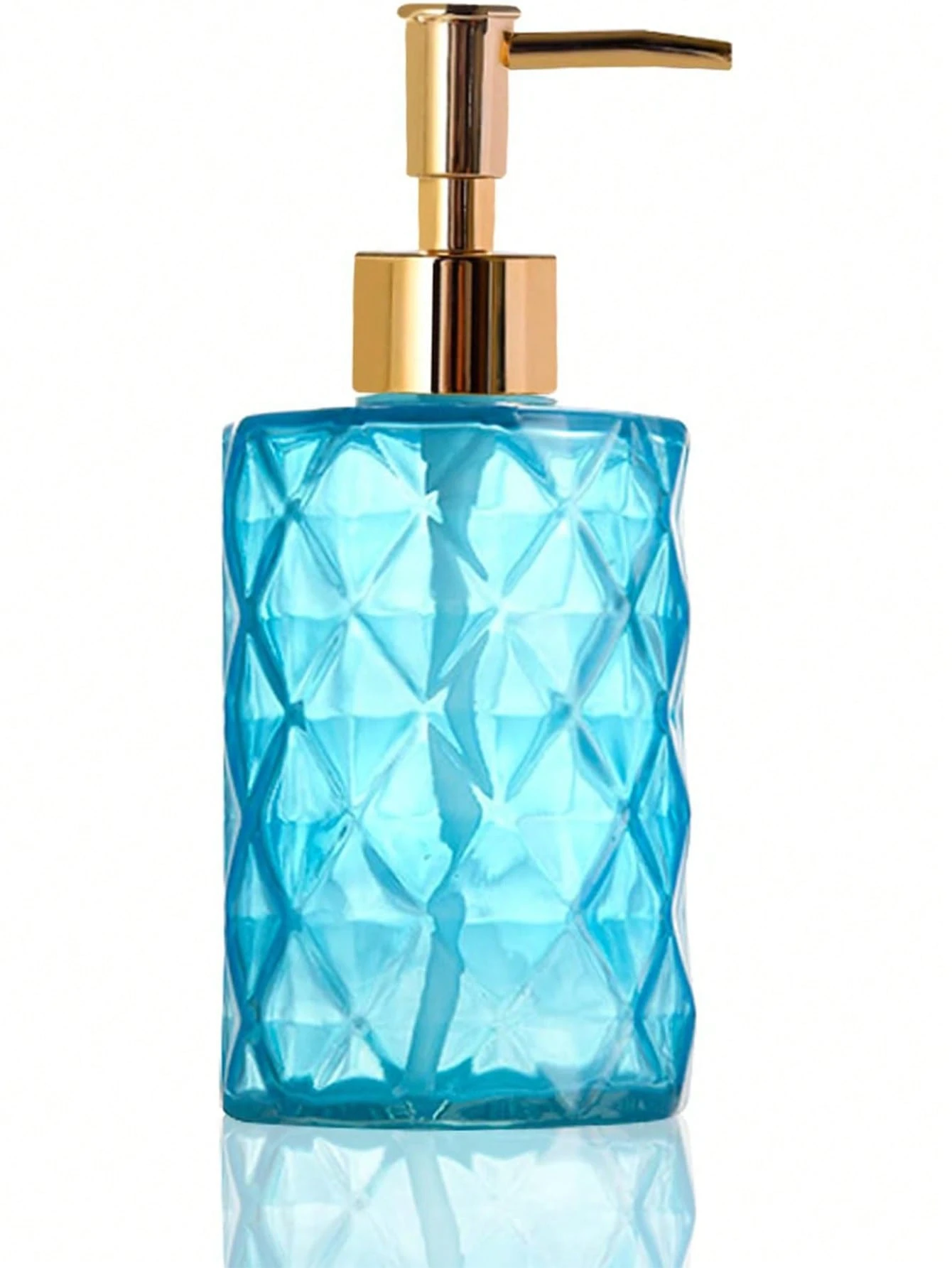 Glass Soap Dispenser,Crystal Refillable Wash Hand Liquid Clear Glass ...