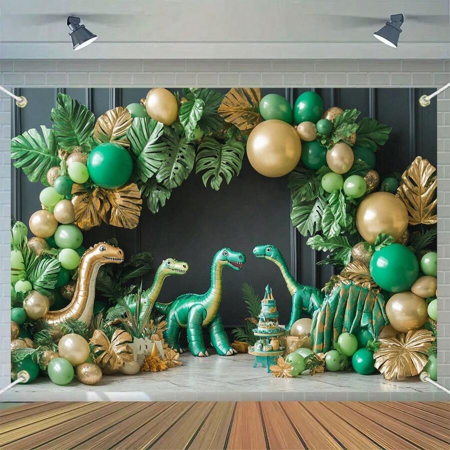 Multi-Function Dinosaur Balloon Backdrop, Easy To Set-Up - Suitable For ...