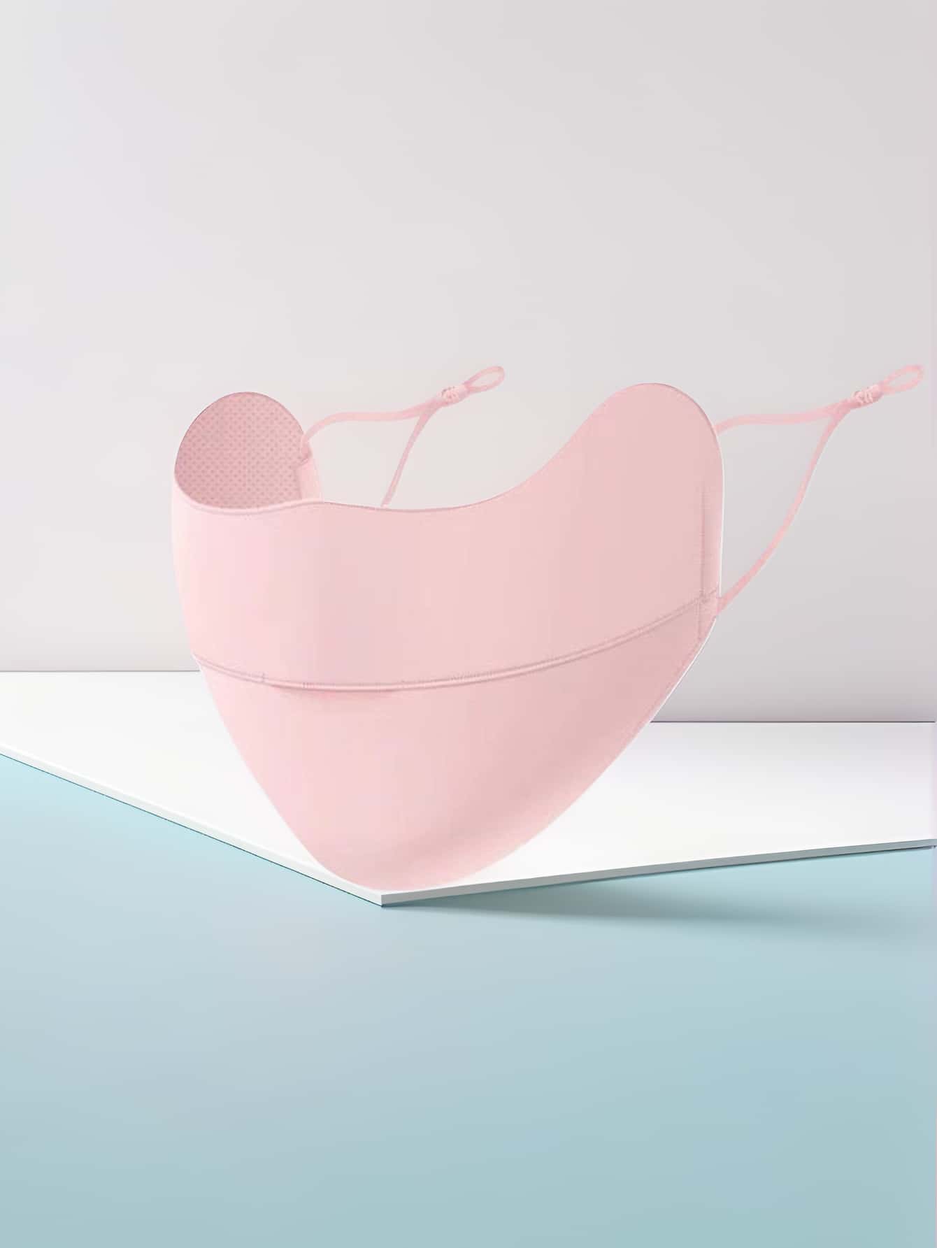 1pc 2025 New Ice Silk Anti-UV Face Mask, Breathable Dust-Proof ...