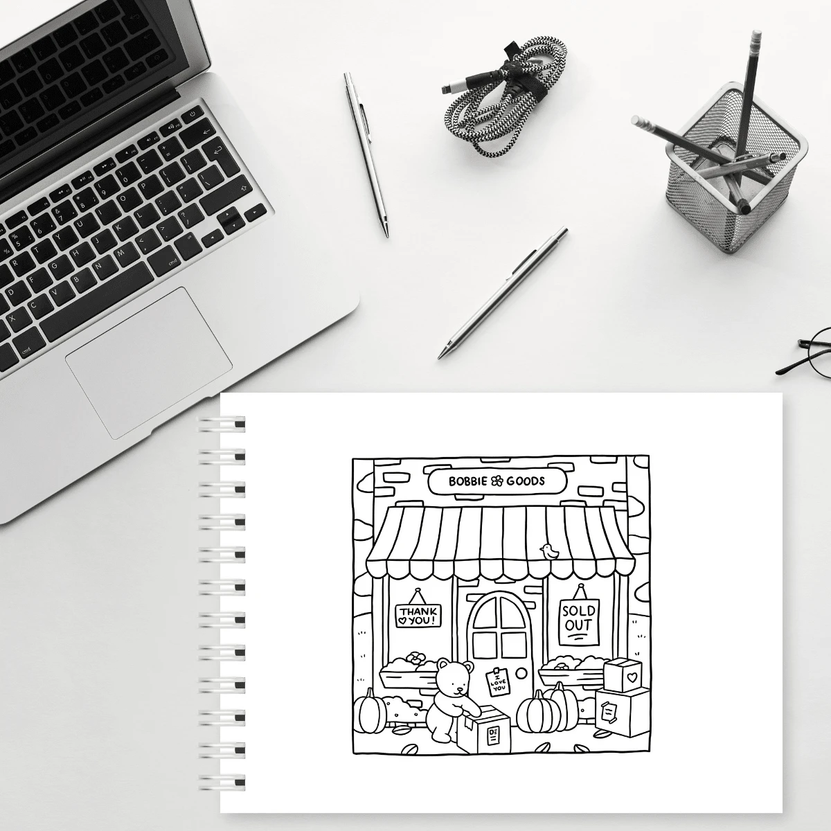 Bobbie Goods Coloring Book 100 Sheets Or 50 Sheets 180gsm Drawing ...