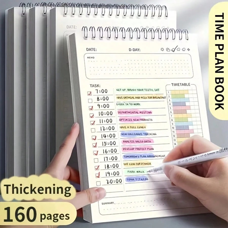 Efficient A5 Spiral Planner: Quality Notebook For Daily Schedules, To ...
