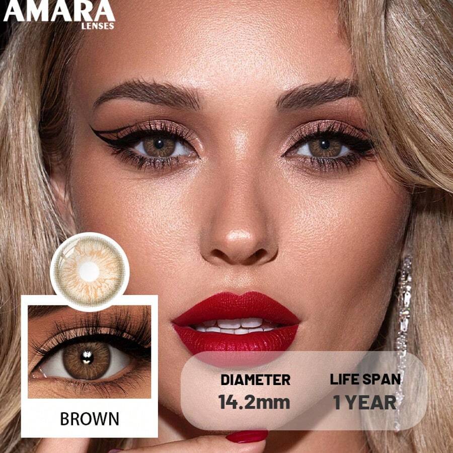 AMARA 1 Pair Colored Contact Lenses For Eyes Beautiful Pupils Yearly ...