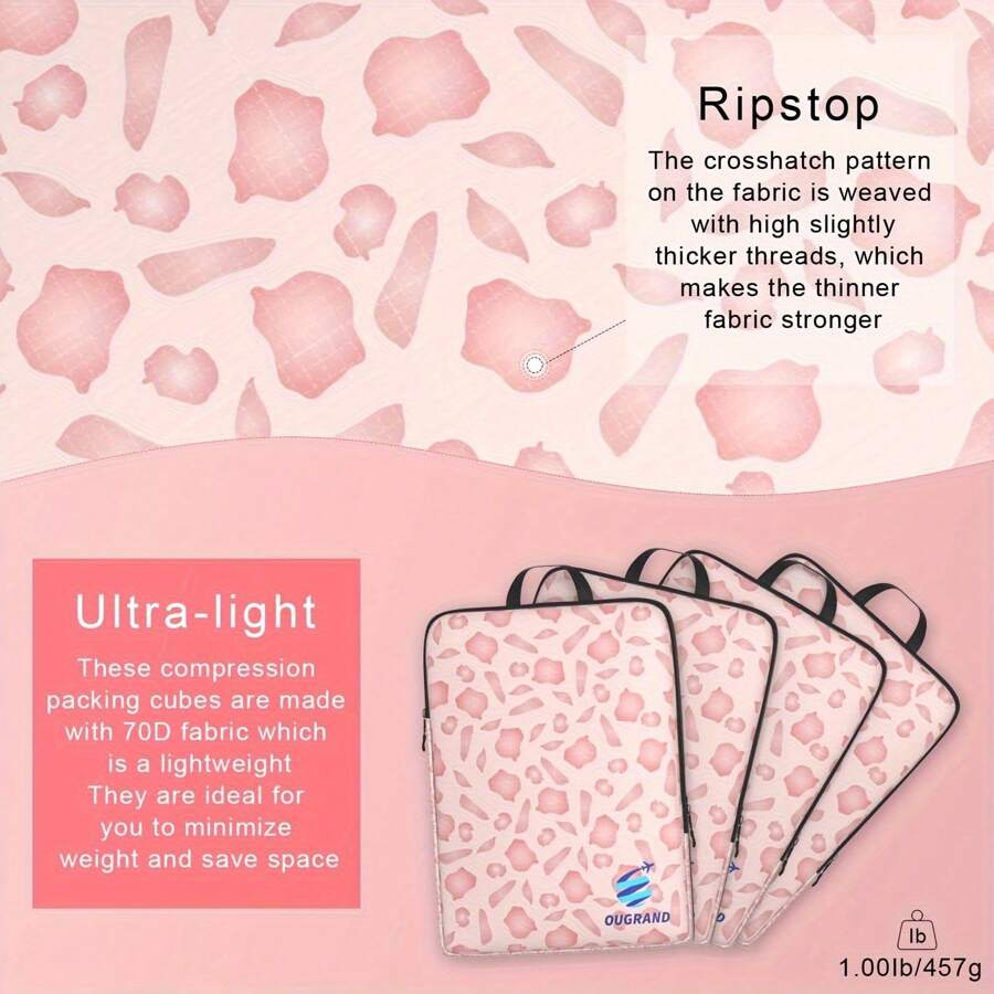 Travel Compression Packing Cubes - Expandable Luggage Packing Organizer ...