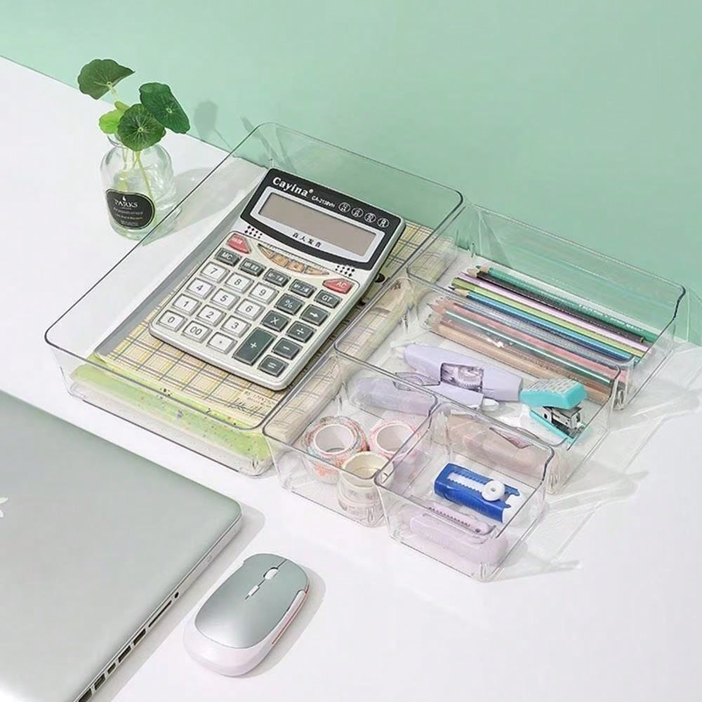 1pc Japanese Style Desktop Drawer Storage Box, Compartment Organizer ...