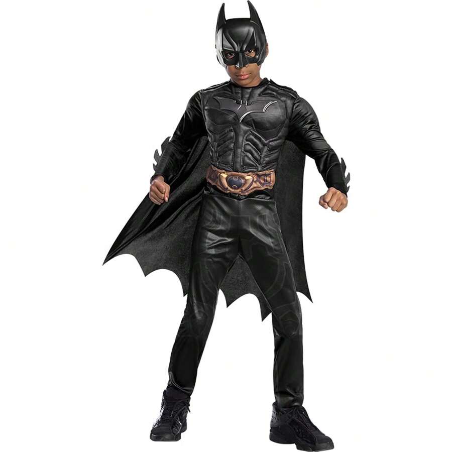 Rubies Disfraz Batman Black Line Deluxe Infantil - Disfraz Personajes DC Comics Licencia Oficial ...
