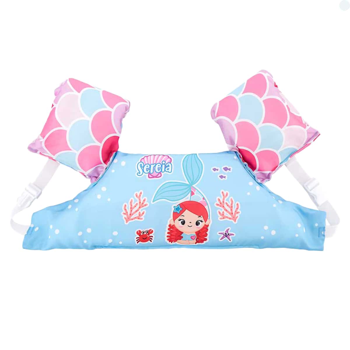 Life Jacket For Children's Swimming Pool, Mermaid Girl's Arm Float, No ...