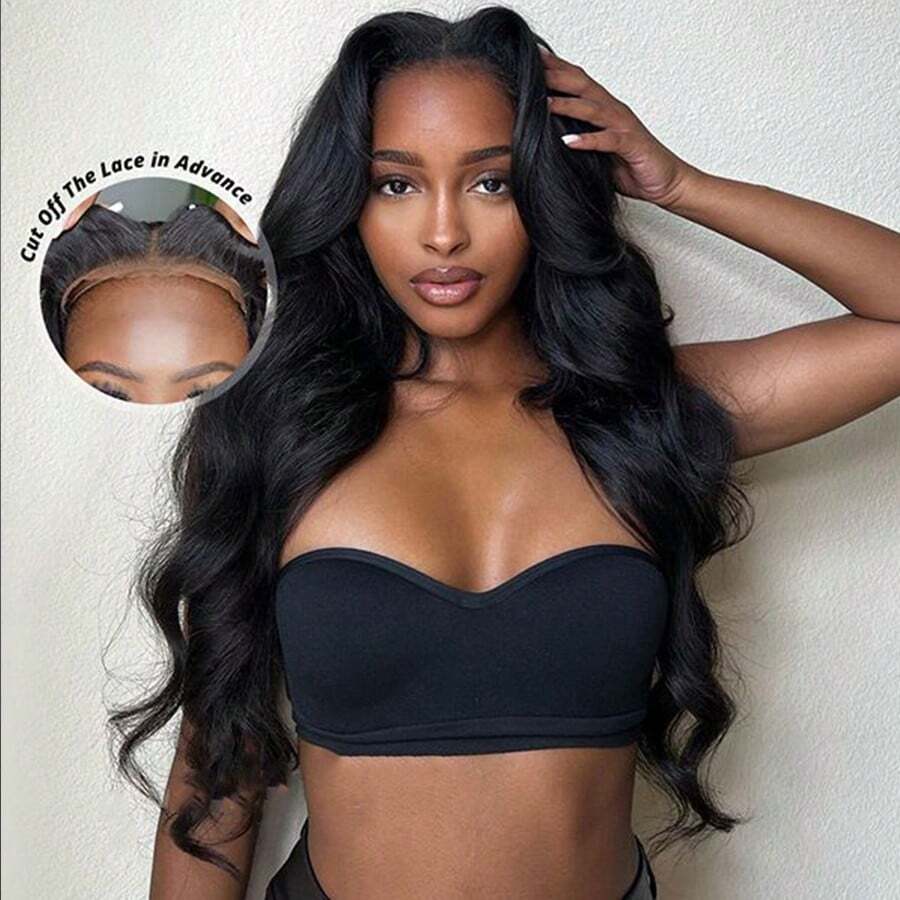 [Perruque à Front Lacé HD 5x5] Perruque à Front Lacé HD 5x5 Facile à Porter - sans colle, pré ...