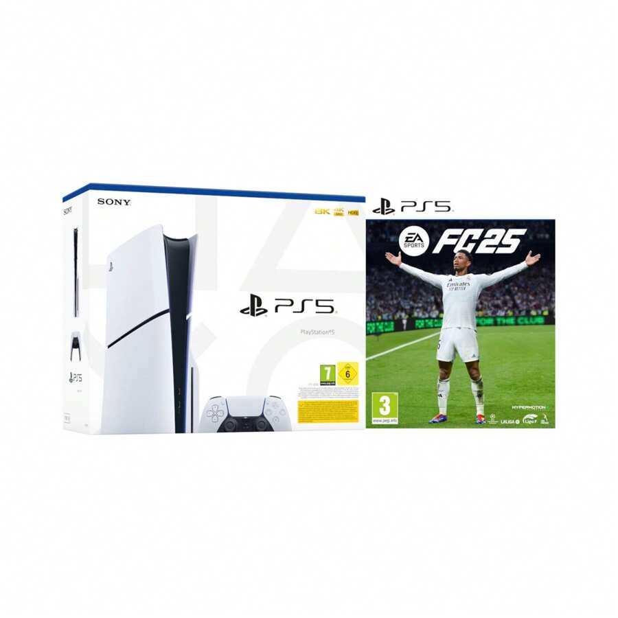 Nintendo CONSOLA WHITE SLIM EDITION + DUALSENSE (1TB) + EA SPORTS FC 25 ...