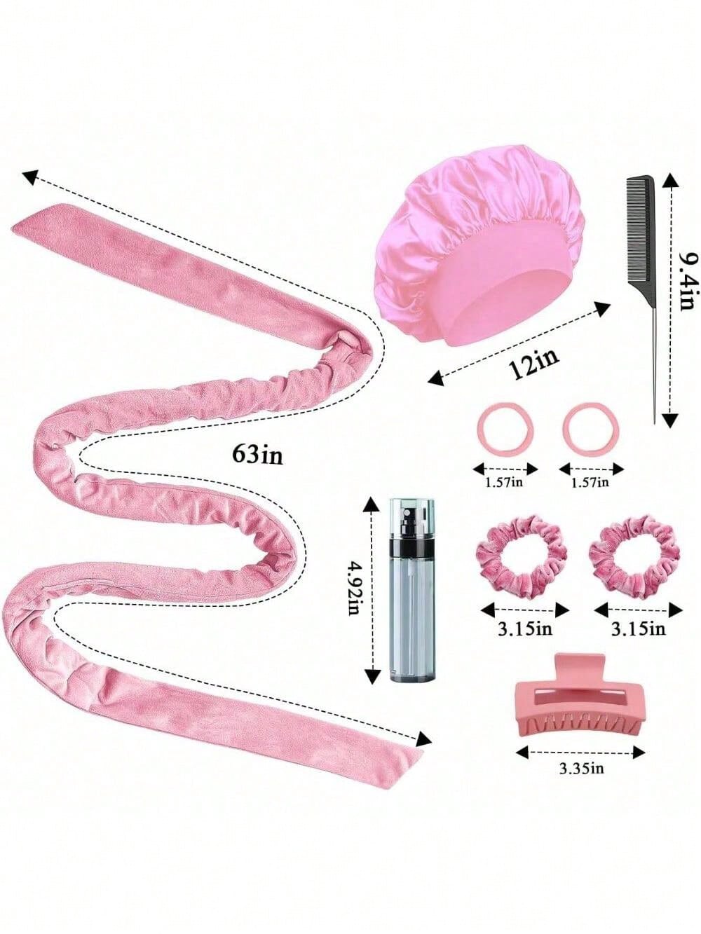 Diadema con rulo para rizos sin calor, rodillos de terciopelo para ...