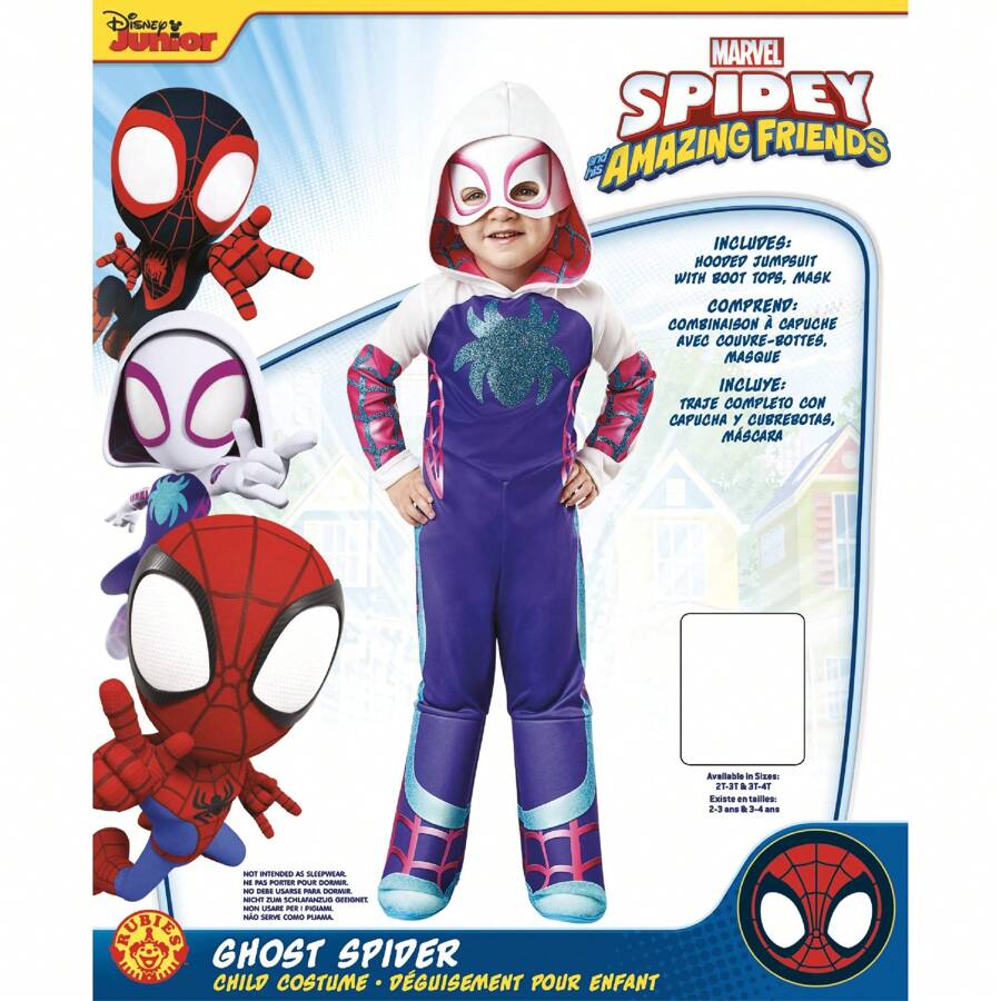 Rubies Ghost Spider Saf Preschool Costume - Officially Licensed Marvel ...
