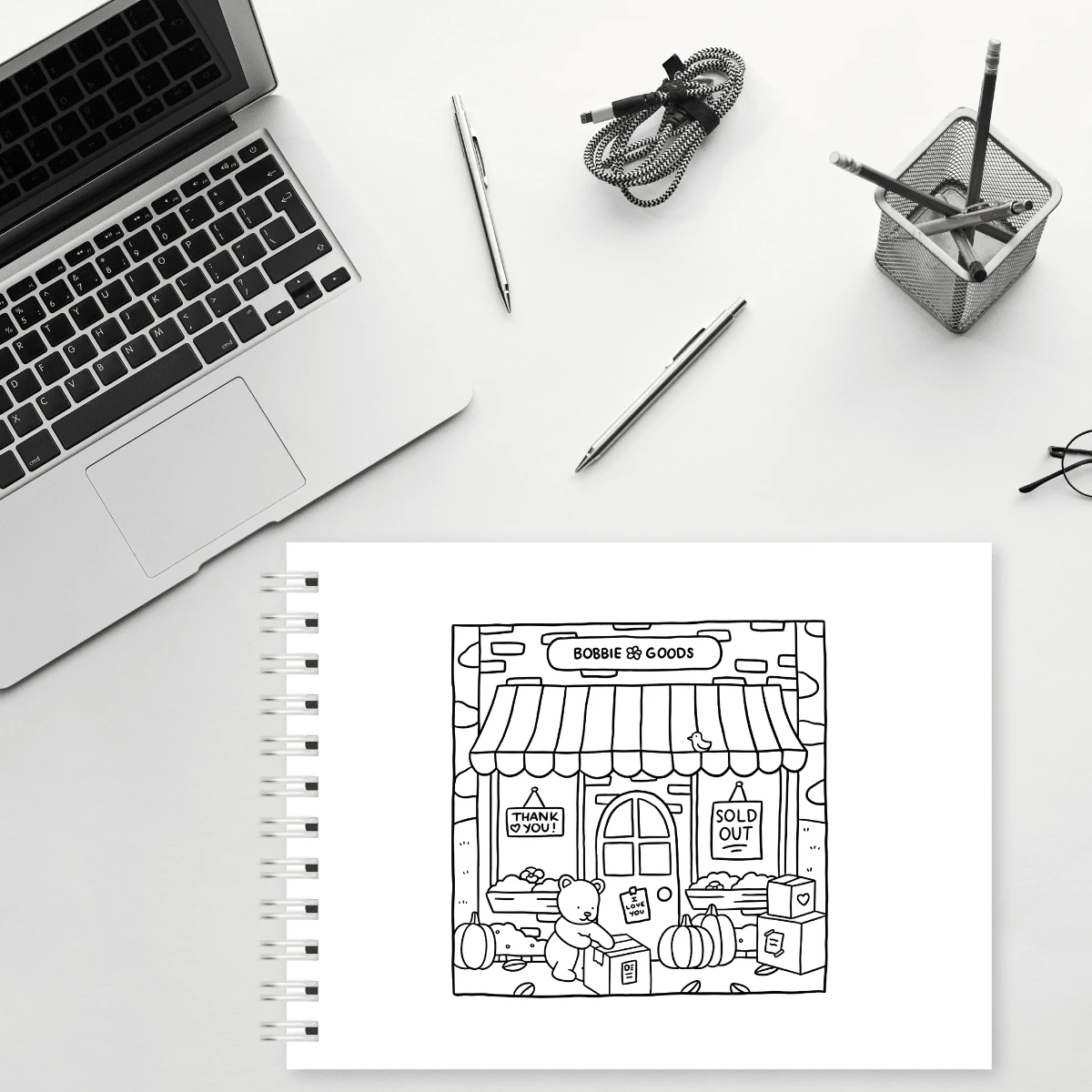 Livro de Colorir Bobbie Goods 100 Folhas ou 50 Folhas 180Gramatura ...