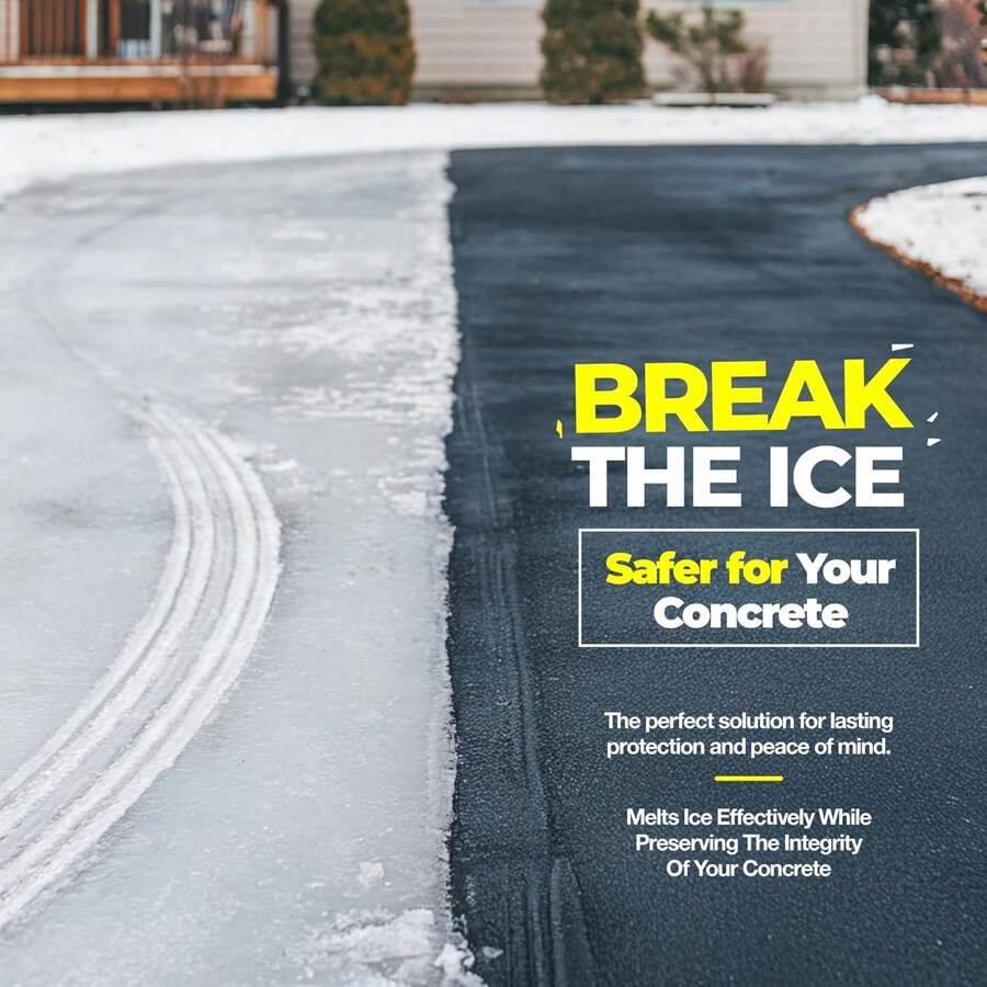 Ice Melt Safer For Concrete 20 Lb Bag, Snow Salt Ice Melt, Salt For ...