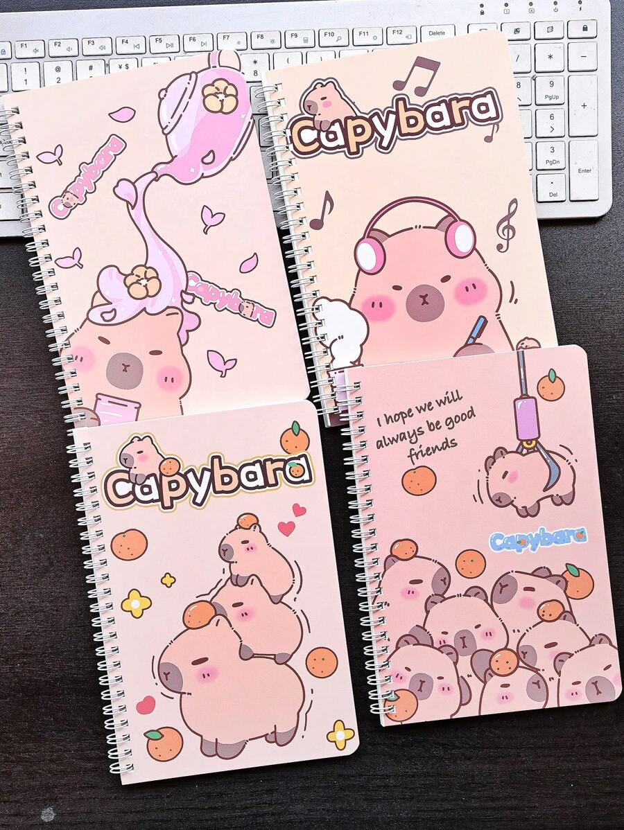 1 Caderno A5 Coil Book 60 cópias de cada livro de linha em linha de ...