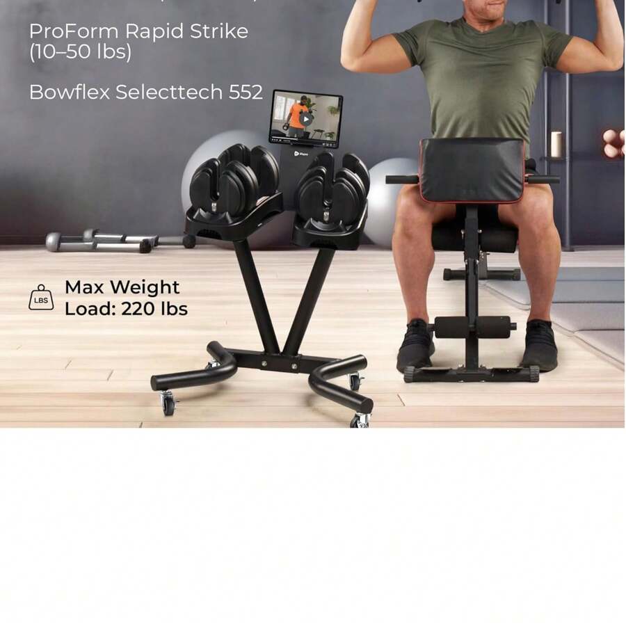 Adjustable Dumbbell Stand For PowerFlow Pro & PowerFlow Max Adjustable ...