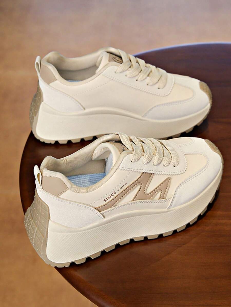 2025 Spring Women's Low-Cut Casual Sneakers, Red Vulcanized Rubber Sole ...