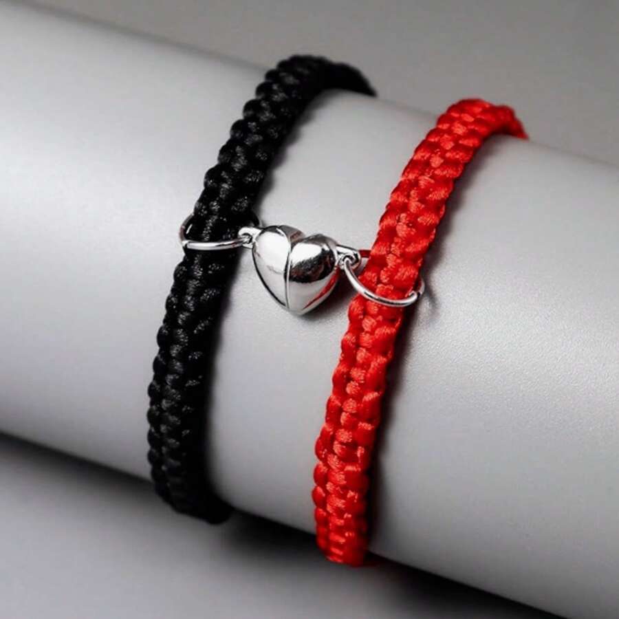 1 Pair Lucky Rope Bracelet Matching Mutual Attraction Couple Bracelets ...