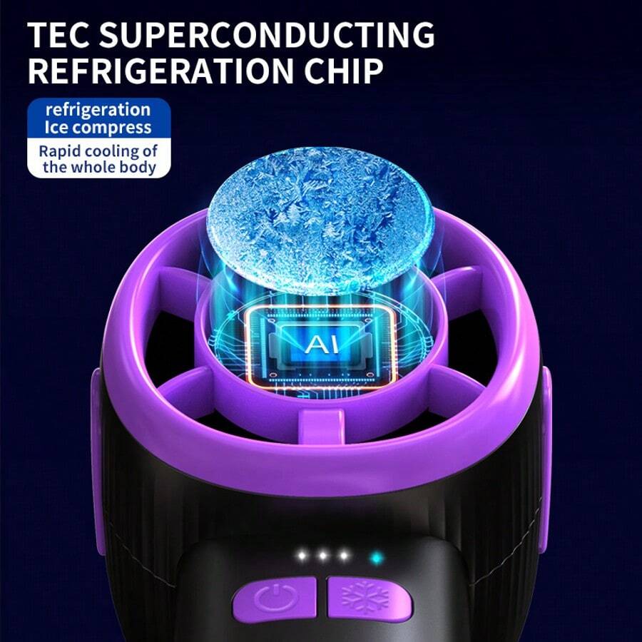 New 3-Speed High-Speed Ice-Cool Semiconductor Fan USB Portable Cooling Handheld Mini Fan X1S ...