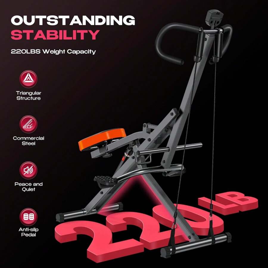 Squat Machine For Home Gym, Squat Assist Trainer, Rowing Machine For ...