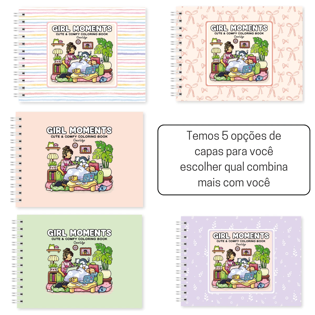 Girl Moments Coloring Book 48 Sheets 180g Personalized With Name Bobbie ...