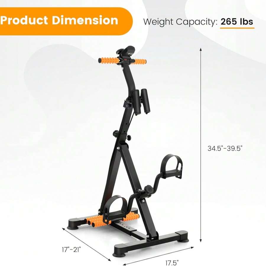 Exercise Bike For Seniors, Hand Arm Leg And Knee Fitness Machine With ...