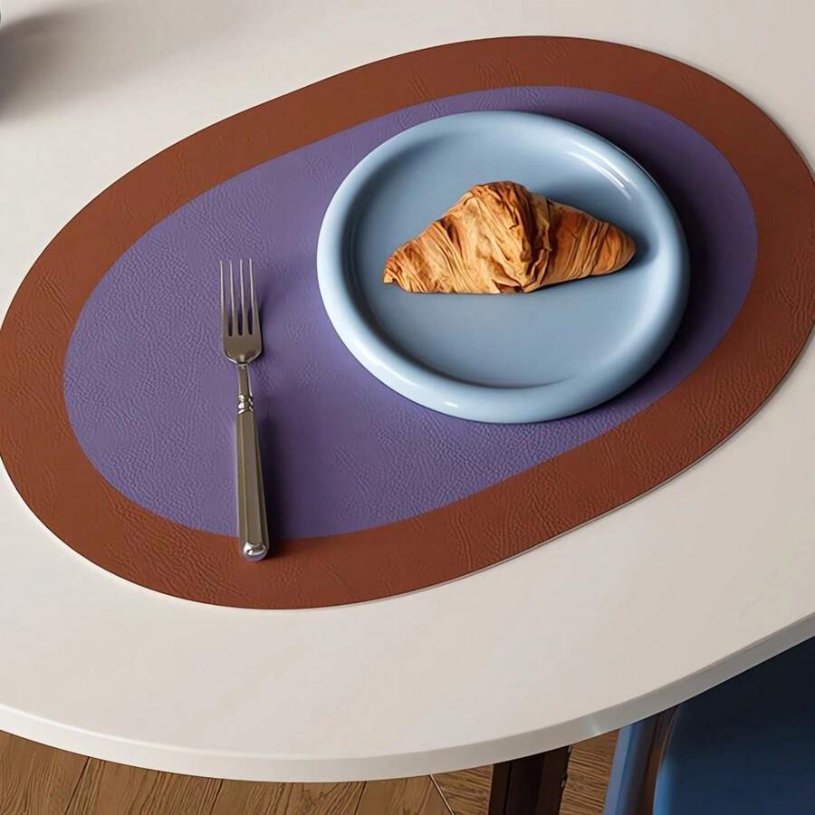 Dopamine Vintage PU Placemat, High-End Atmosphere Waterproof And Oil ...