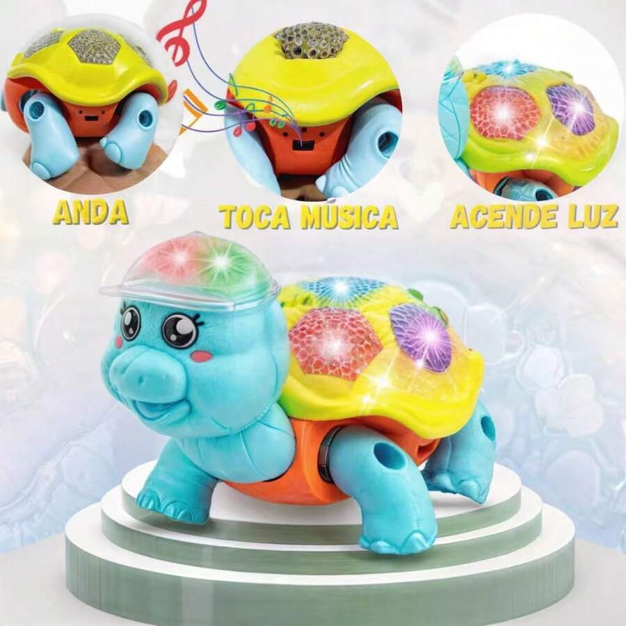 Electric Runaway Turtle Toy With Sound, Light And Movement Crab Runaway ...