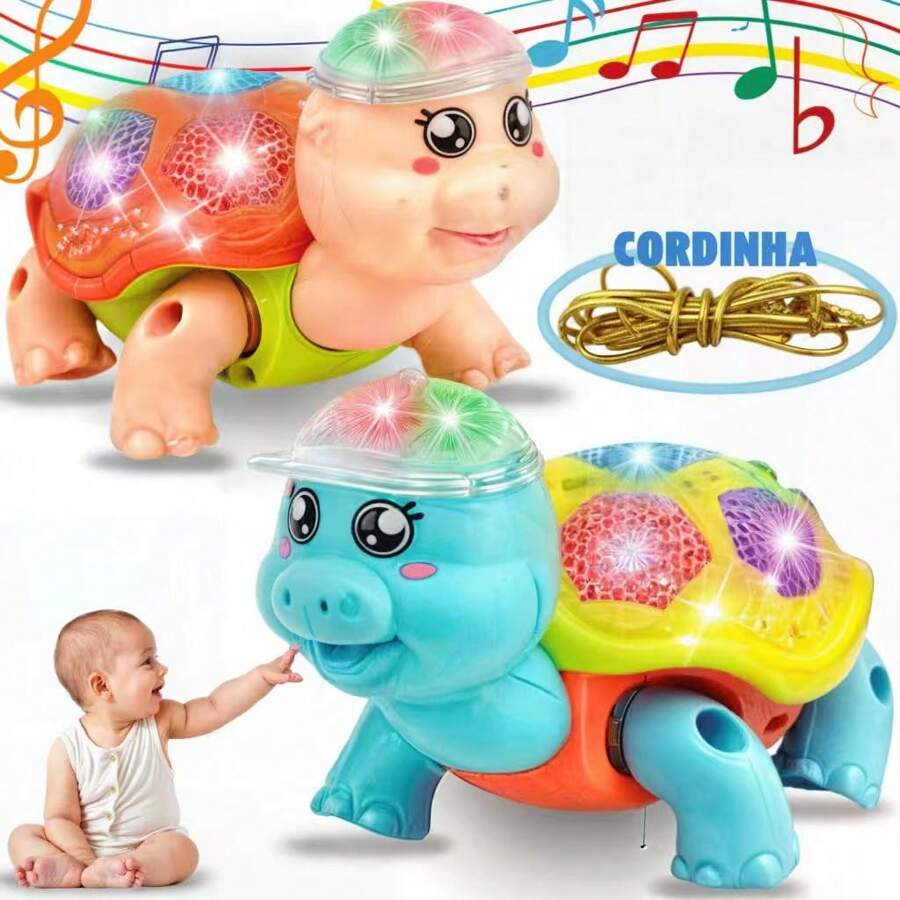 Electric Runaway Turtle Toy With Sound, Light And Movement Crab Runaway ...