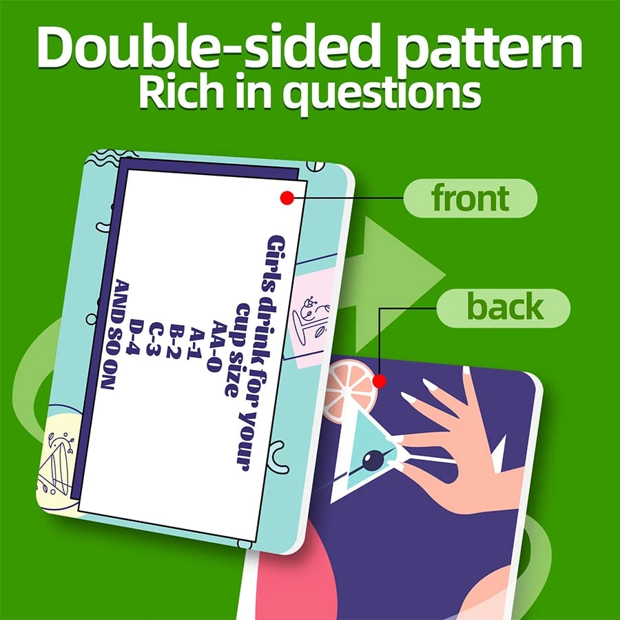 1pc 50 Board Game Multiplayer Interactive Card Game Cards For Leisure ...