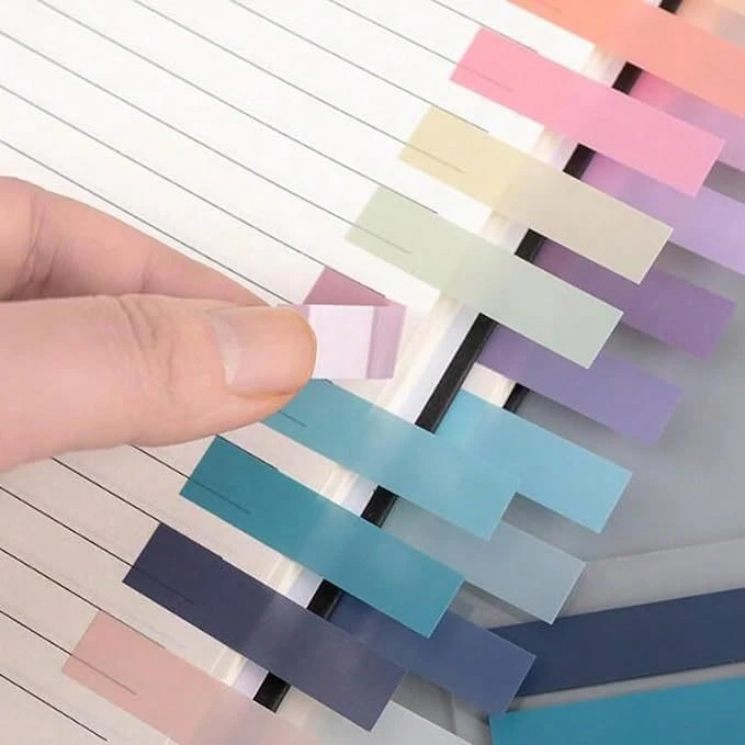 Sticky Labels, Page Number Stickers, Memo Notes, Colorful Semi ...