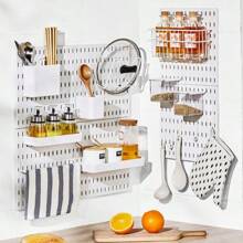Home Pegboard Wall Hole Board Panels Decor Organizer Holder Mounting ...