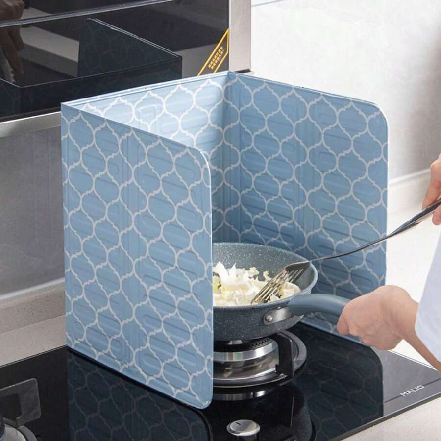 Heat Resistant Foldable Kitchen Stove Splash Guard, Gas Cooktop Anti ...