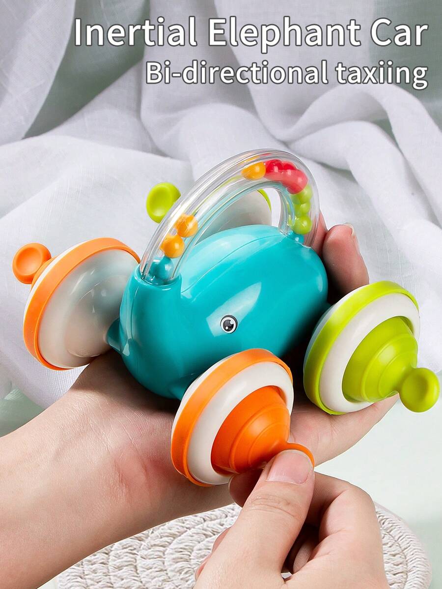 Baby Toy Rattle Elephant Pull & Play Toy, Early Education Parent-Child ...